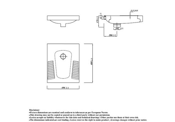 New Lobna WC Squatting Pan - Lecico Egypt
